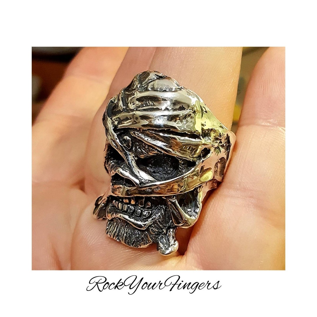 Silver Powerslave Eddie Ring Iron Maiden - Etsy