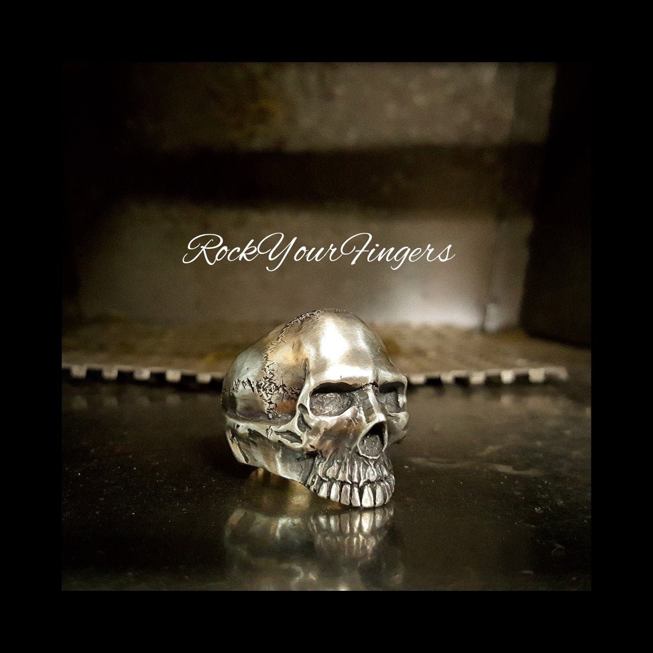 Keith Richards skull ring Silver Skull Ring Sterling Silver | Etsy