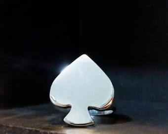 Ace of spades ring | Etsy