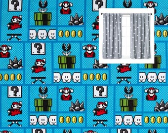 Mario curtains | Etsy