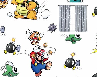 Nintendo Curtains | Etsy