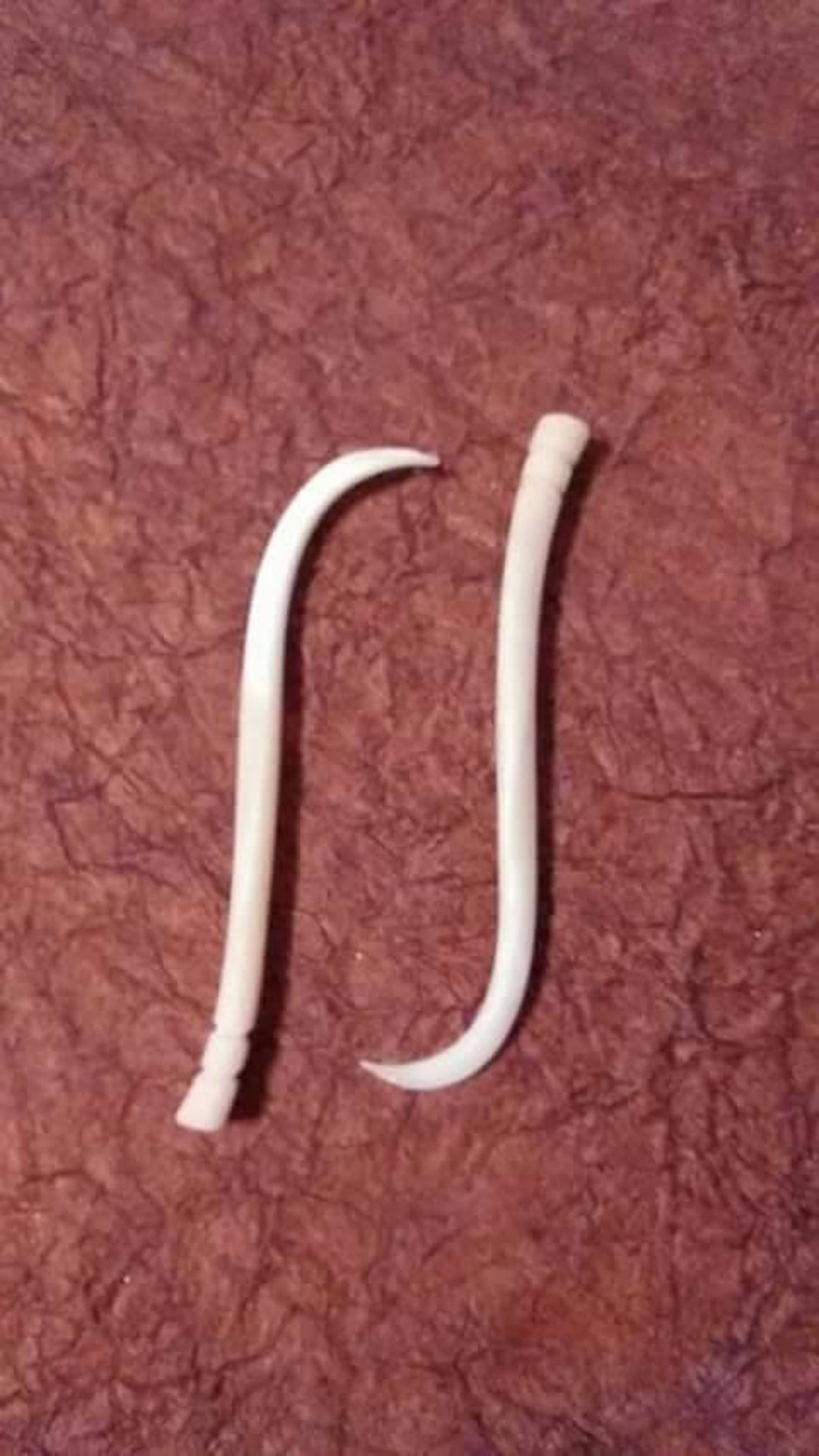 Mountain Man Toothpicks Hand-carved Pair - Raccoon Baculum Bone ...