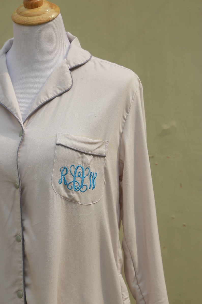 ADD ON Cuff Monogram Embroidery Bridesmaid Names Bridesmaid | Etsy