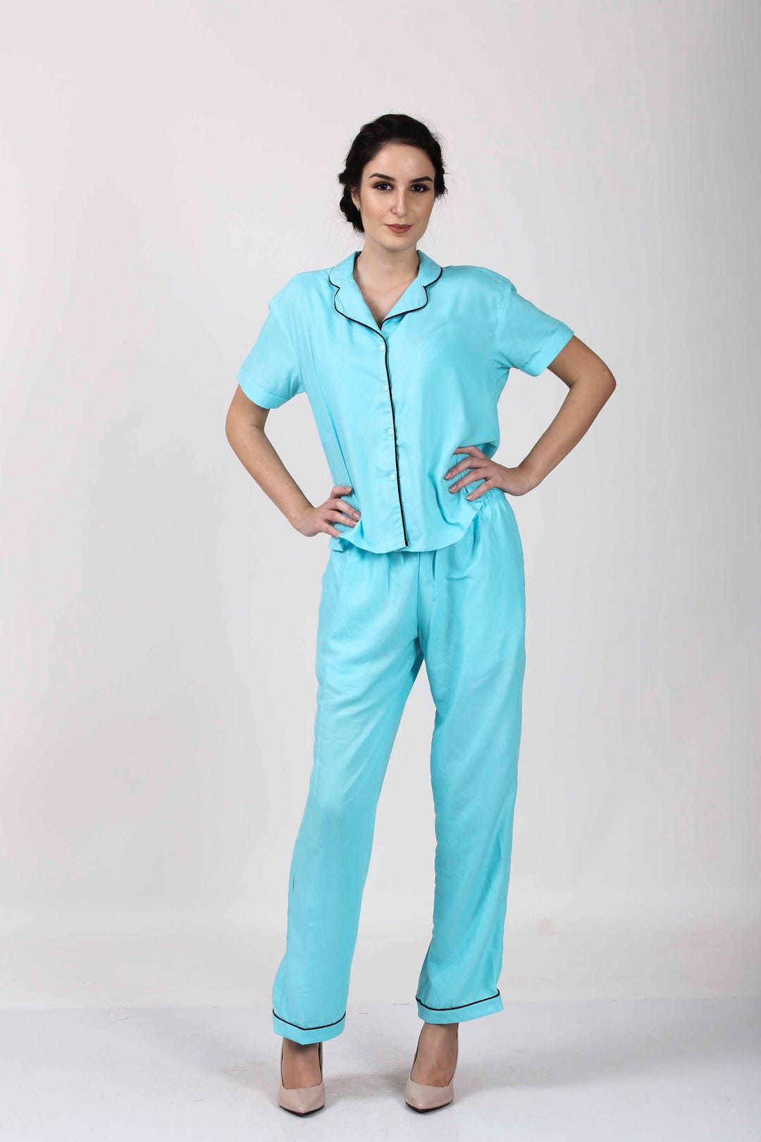 Long Pant Pajamas for Bridal Party , Bride Tribe, Bridesmaid Gift - Etsy