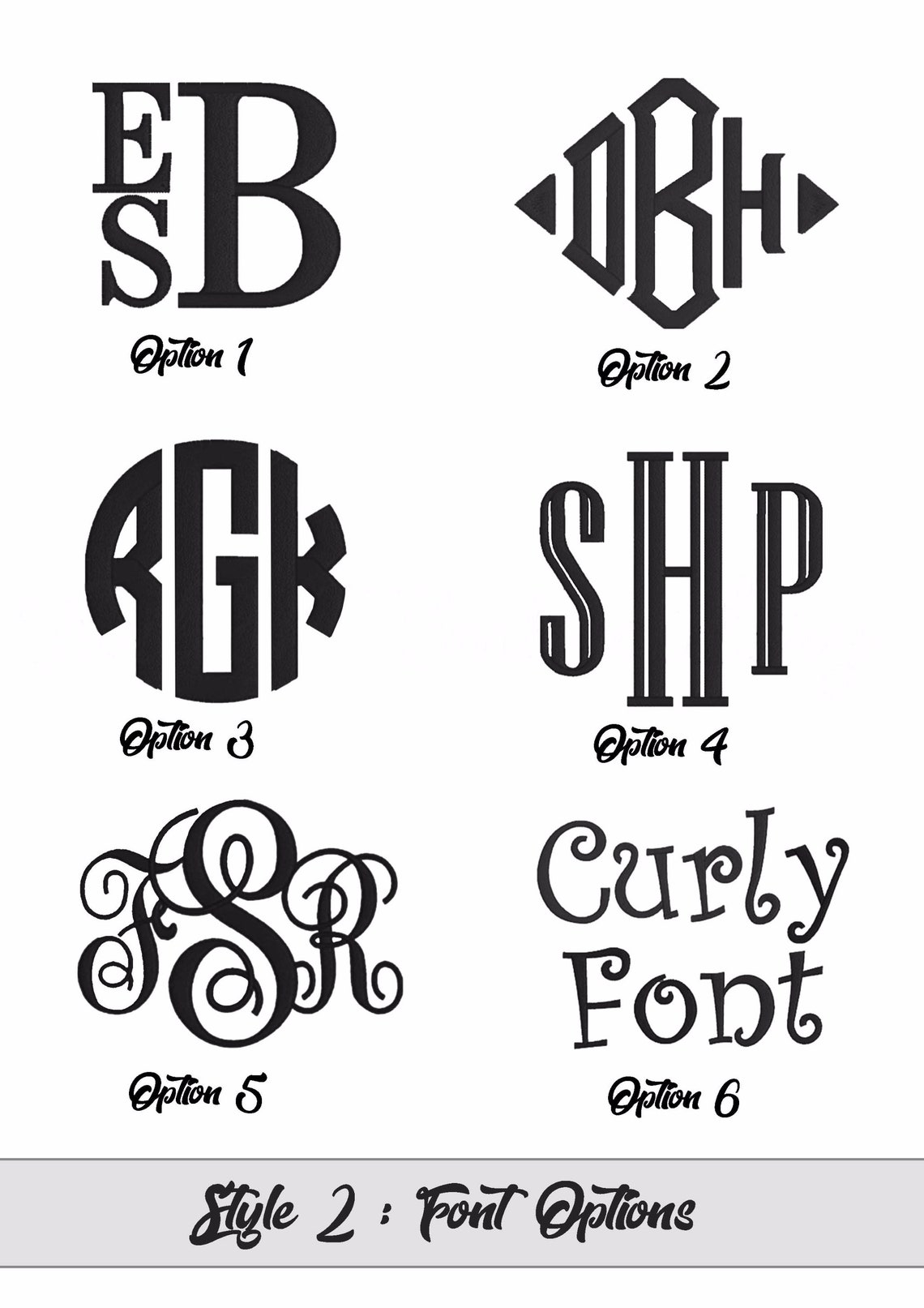 ADD ON Monogram Embroidery Bridesmaid Names Bridesmaid | Etsy