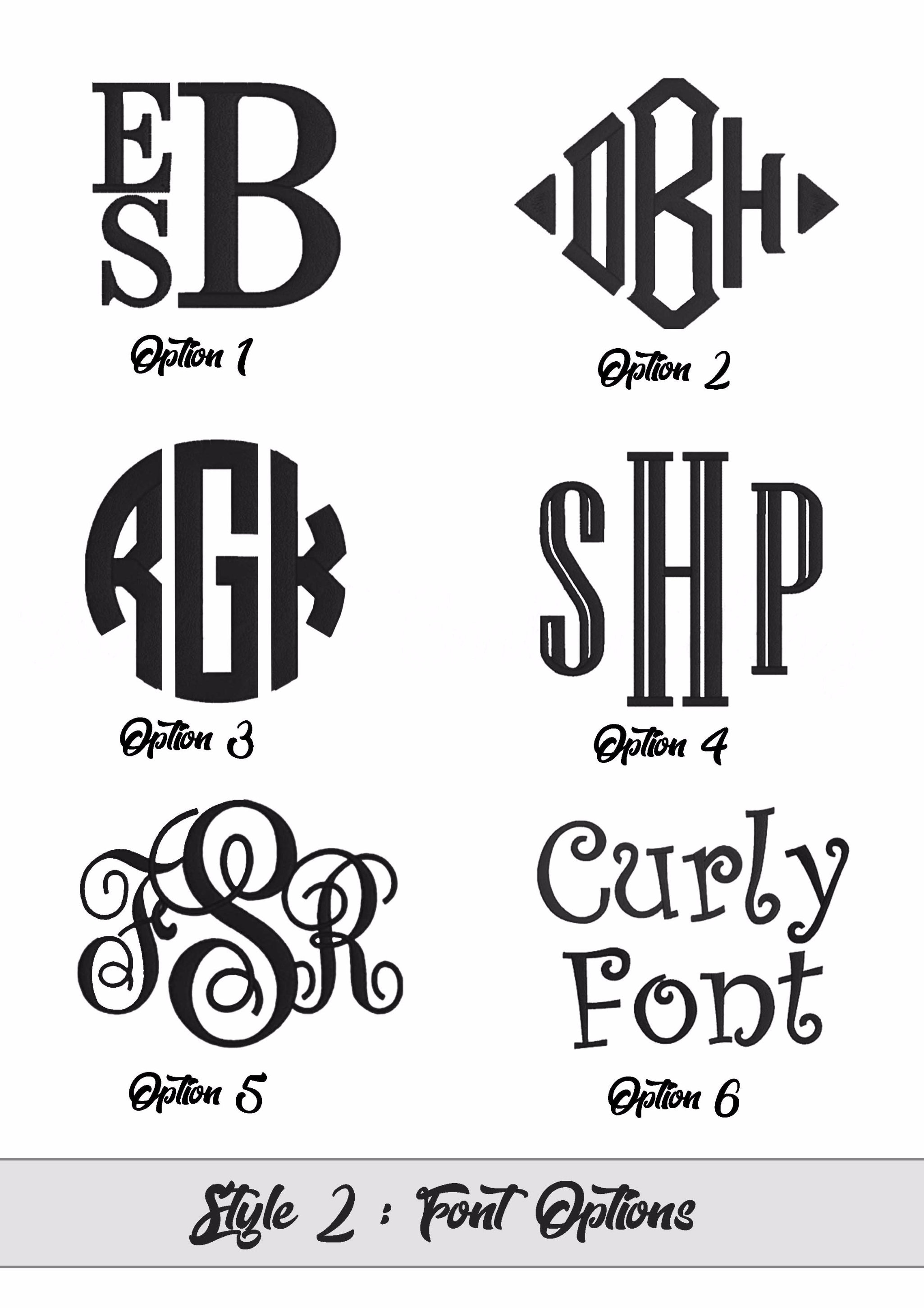 ADD ON Monogram Embroidery Bridesmaid Names Bridesmaid - Etsy