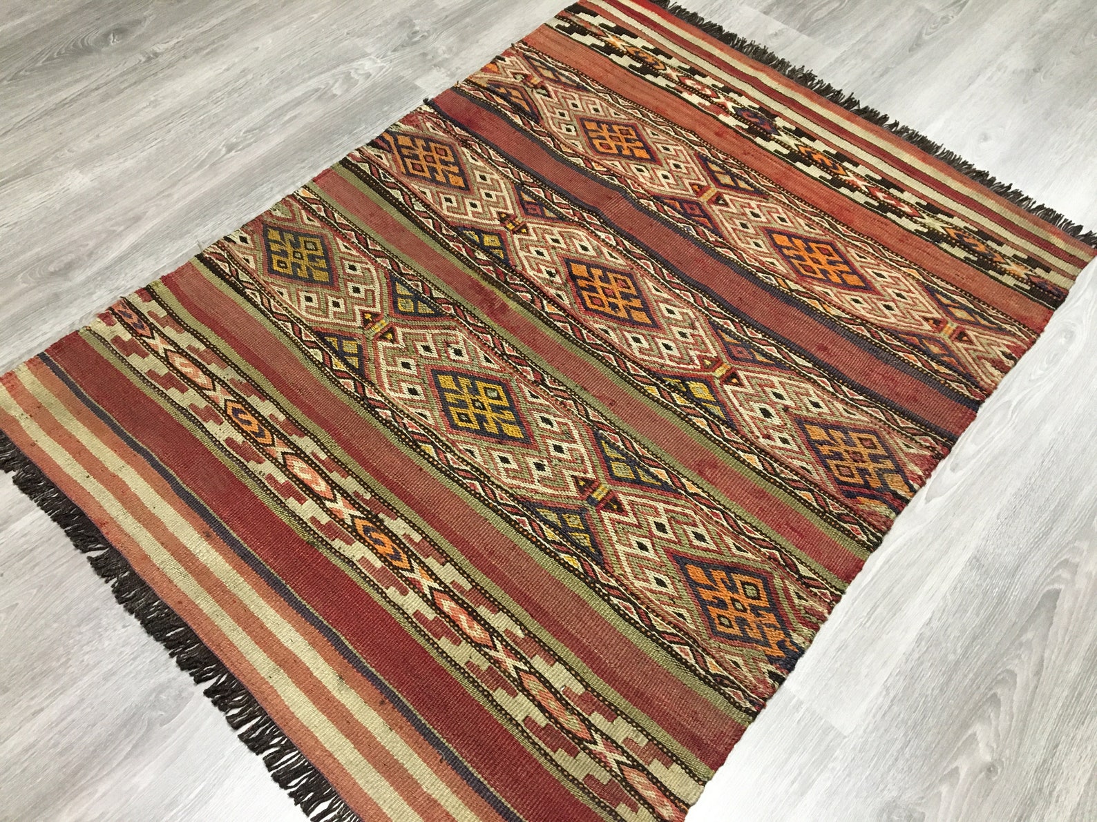 Turkish Small Kilim Rug Turkish Camel Bagnomade Kilim - Etsy