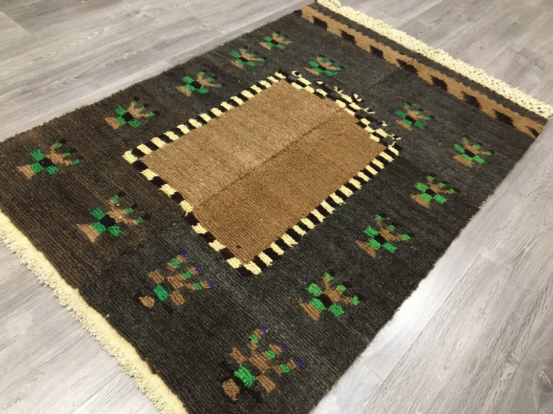 Vintage Wool Shaggy Rug ,vintage Shaggy Area Rug,nomadic Hairy Rug ...