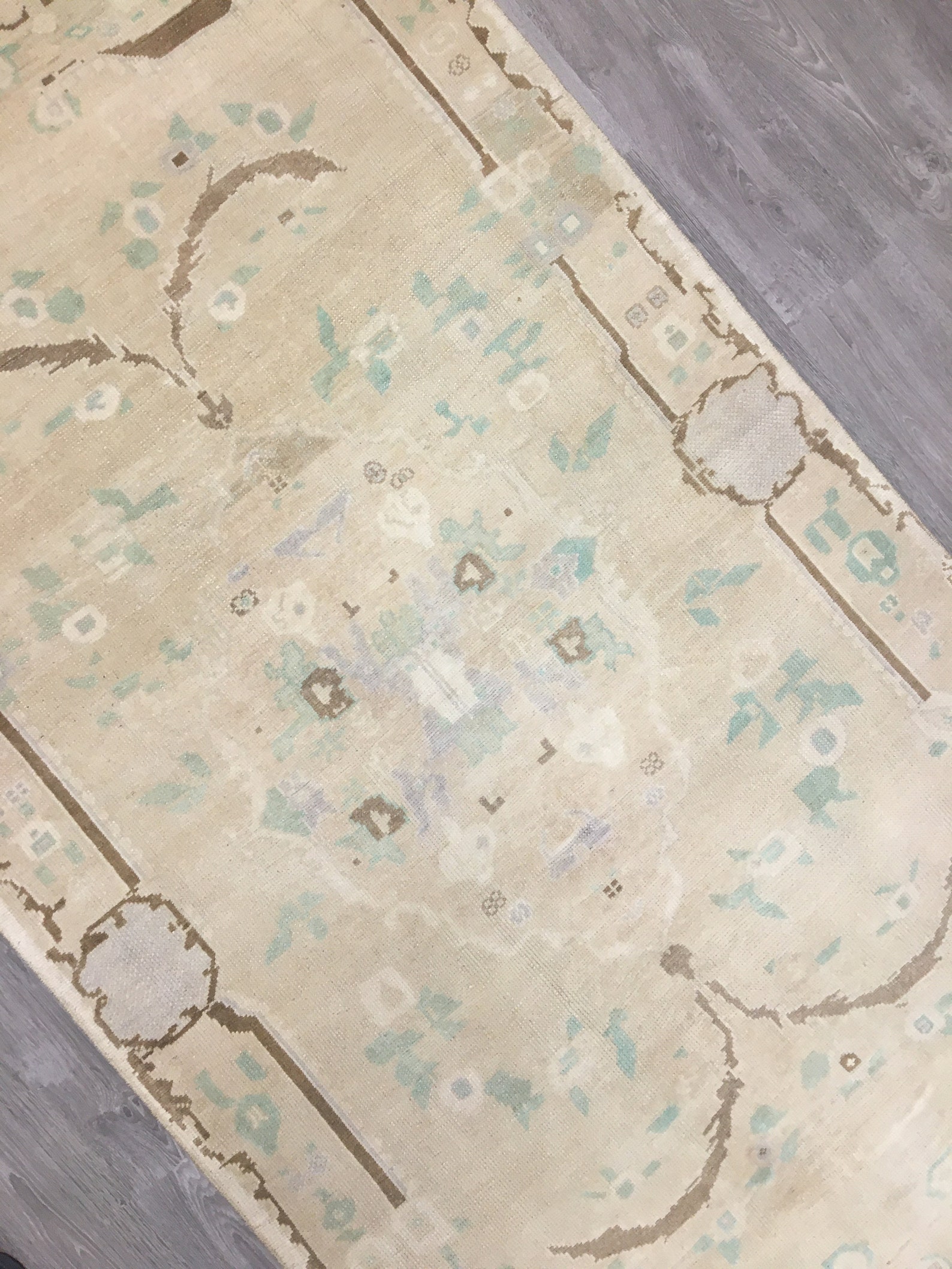 Vintage Turkish Oushak Rug pastel Color Rugfaded Oushak | Etsy