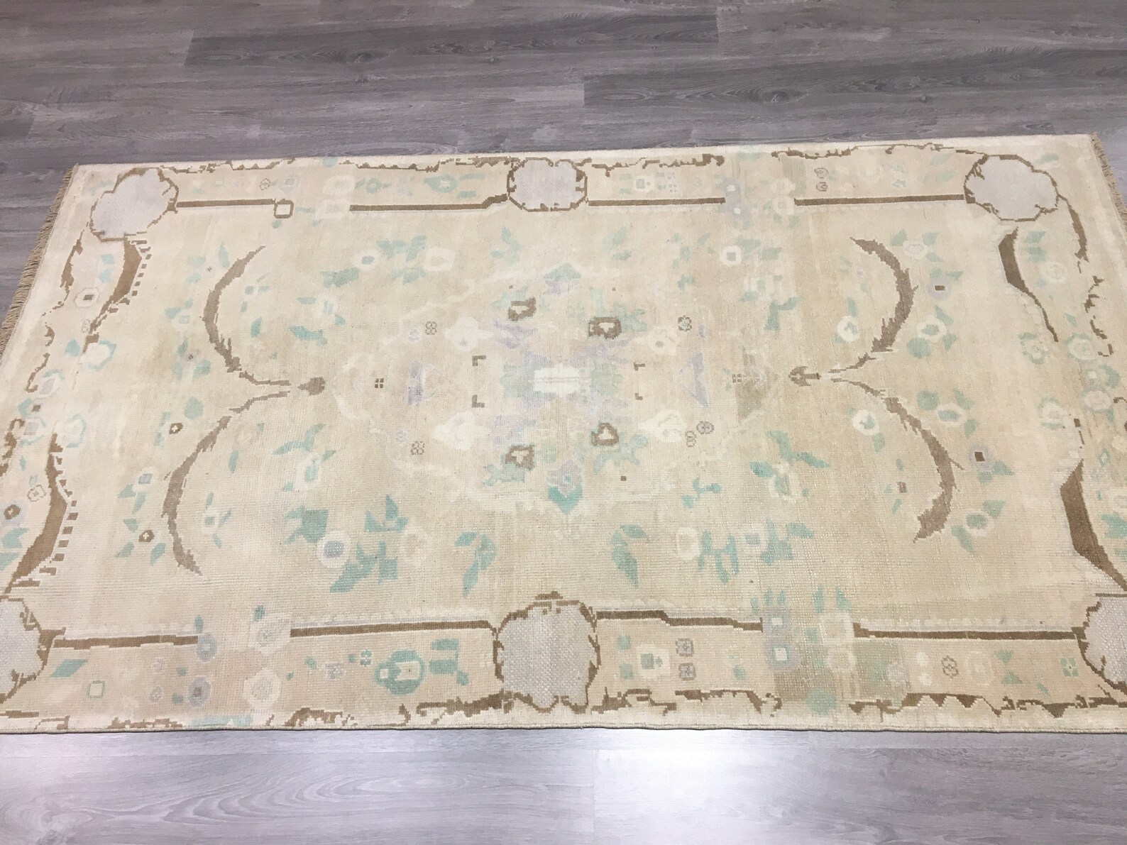 Vintage Turkish Oushak Rug pastel Color Rugfaded Oushak | Etsy