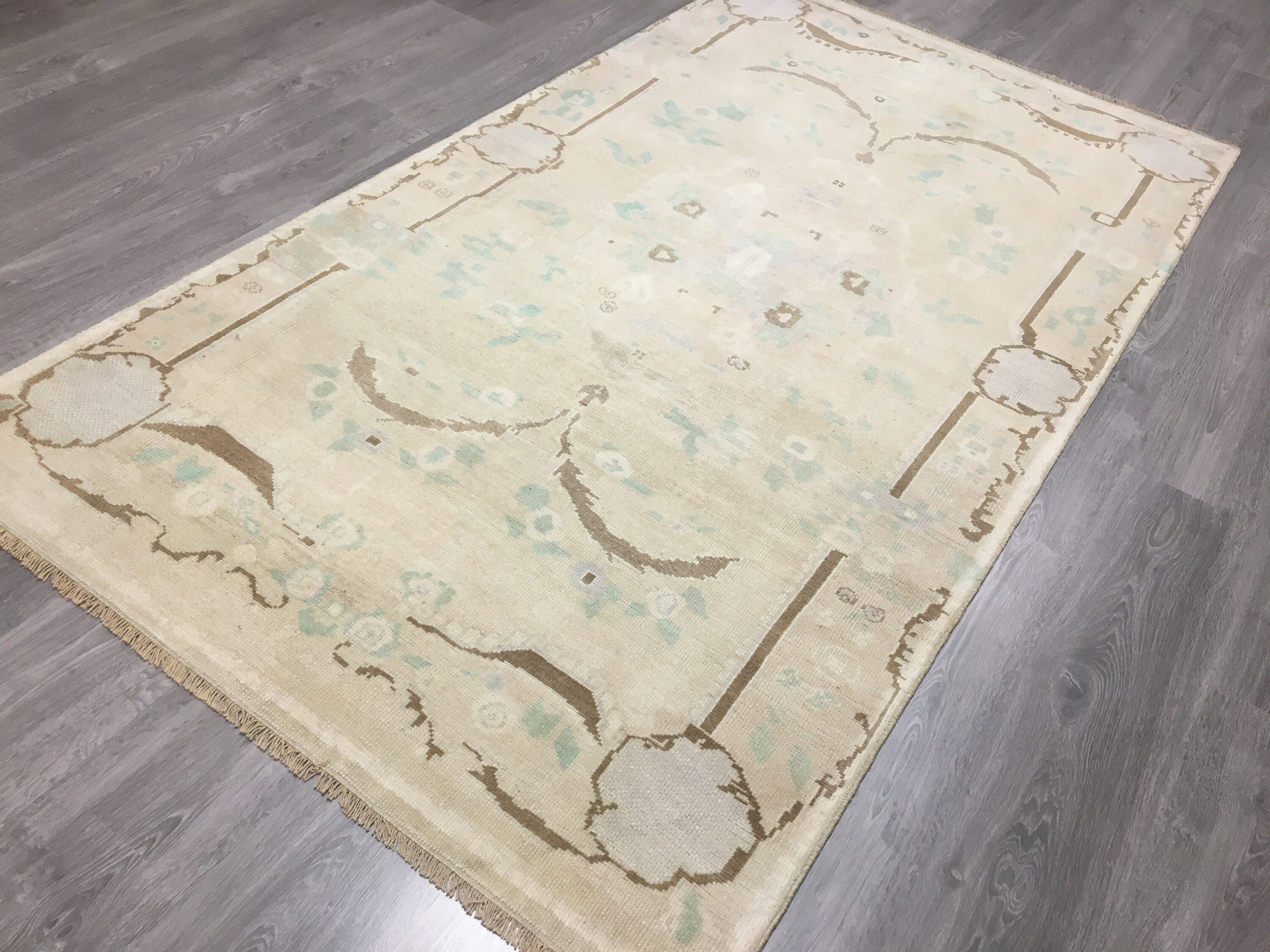 Vintage Turkish Oushak Rug pastel Color Rugfaded Oushak | Etsy