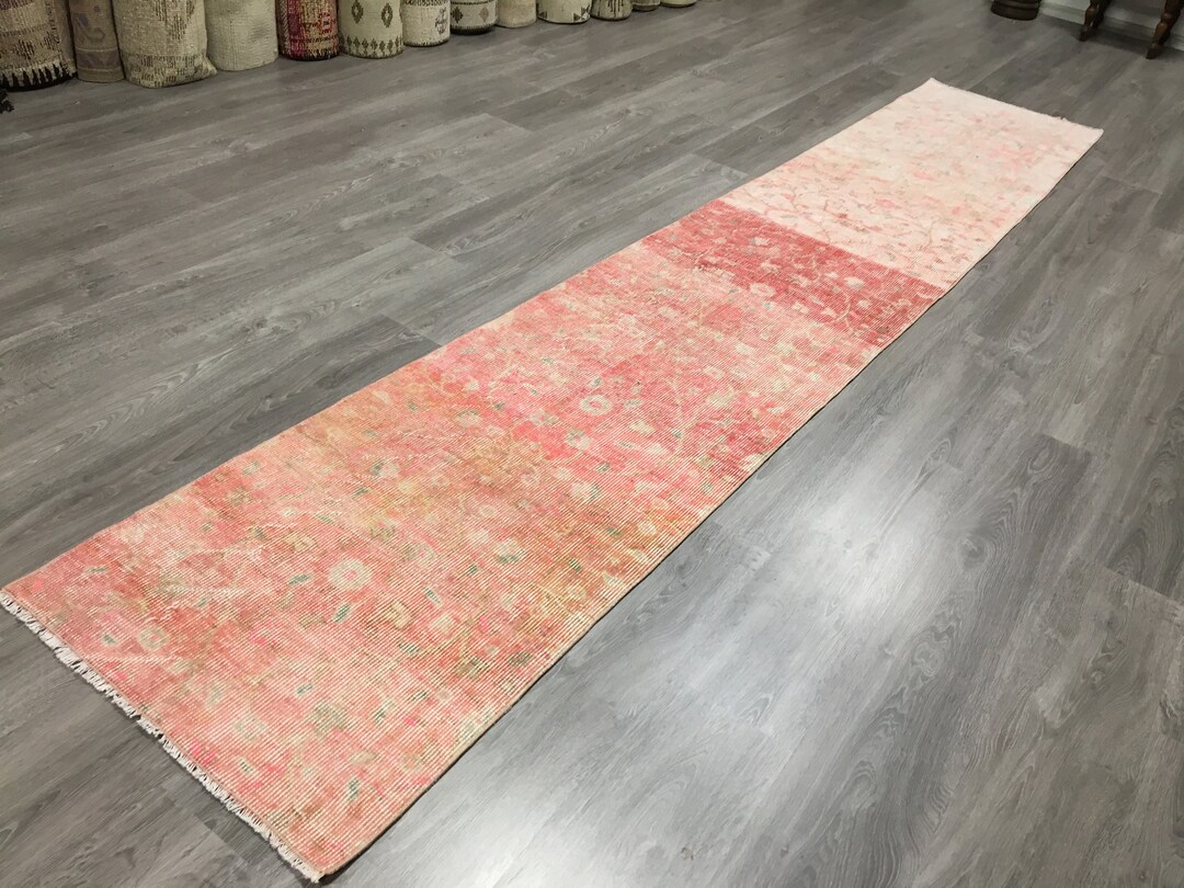 Primitive Runner,vintage Rug Runner,vintage Oushak Runner,oushak Runner ...