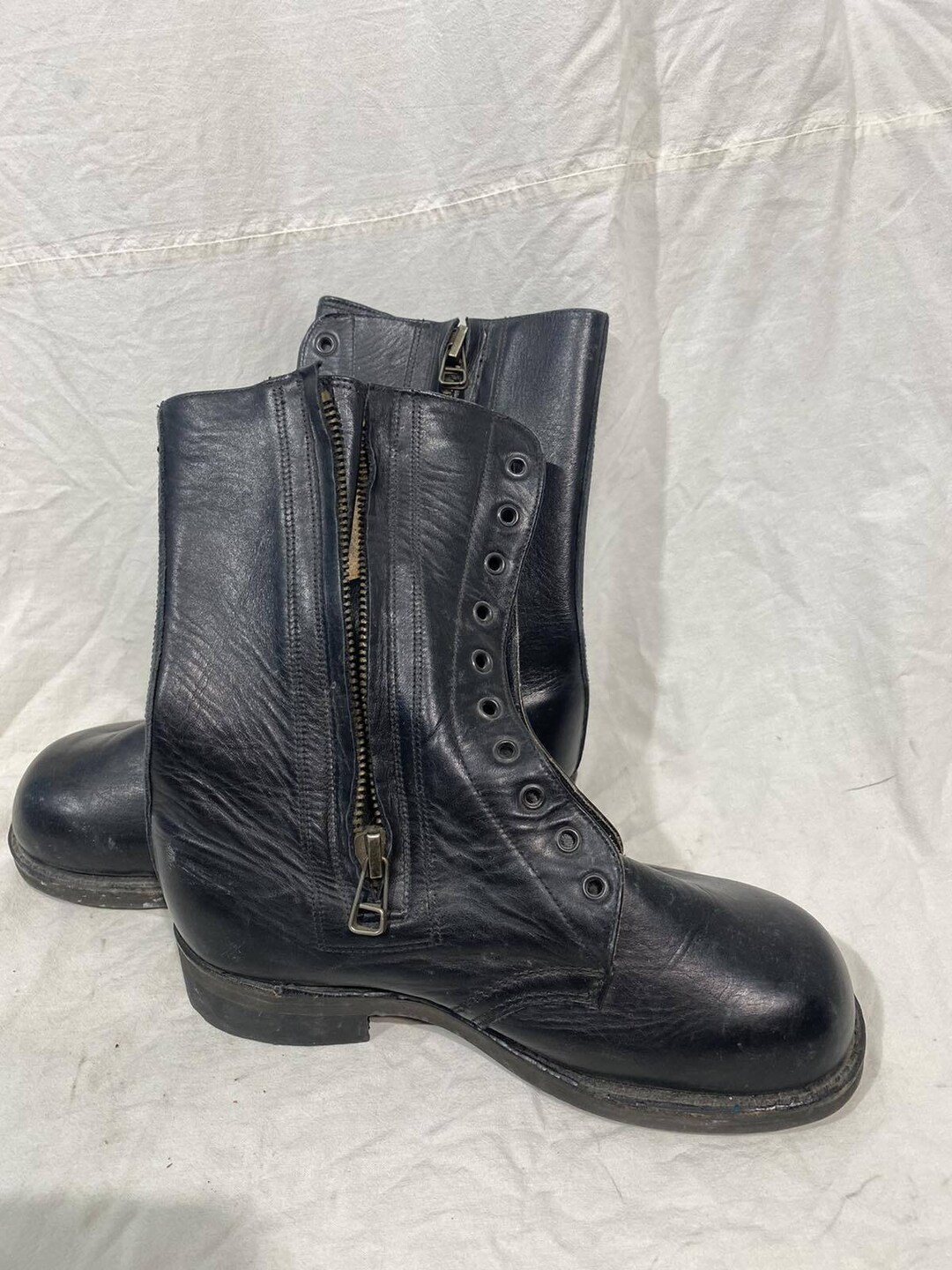 Soviet Russian Combat Boots Air Forces Soldier Boots 41 Military Zipper ...