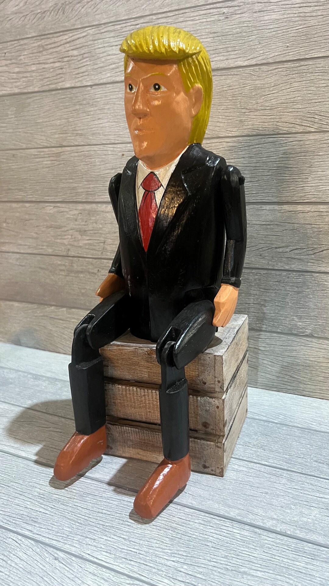 Trump Toy Doll Puppet BIG Hand Painted Handmade USA President ...