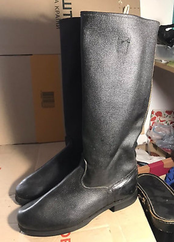Army Soviet Kersey Kirza Boots USSR - Gem
