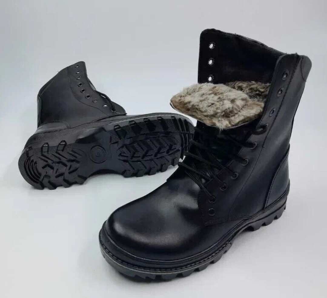 Soviet Russian Combat Winter Boots 100% FUR Soldier Spetsnaz - Etsy