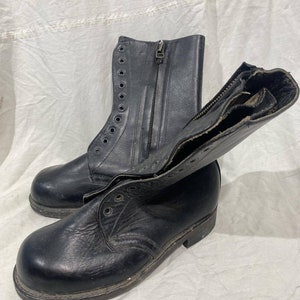 Soviet Russian Combat Boots Air Forces Soldier Boots 41 Military Zipper ...