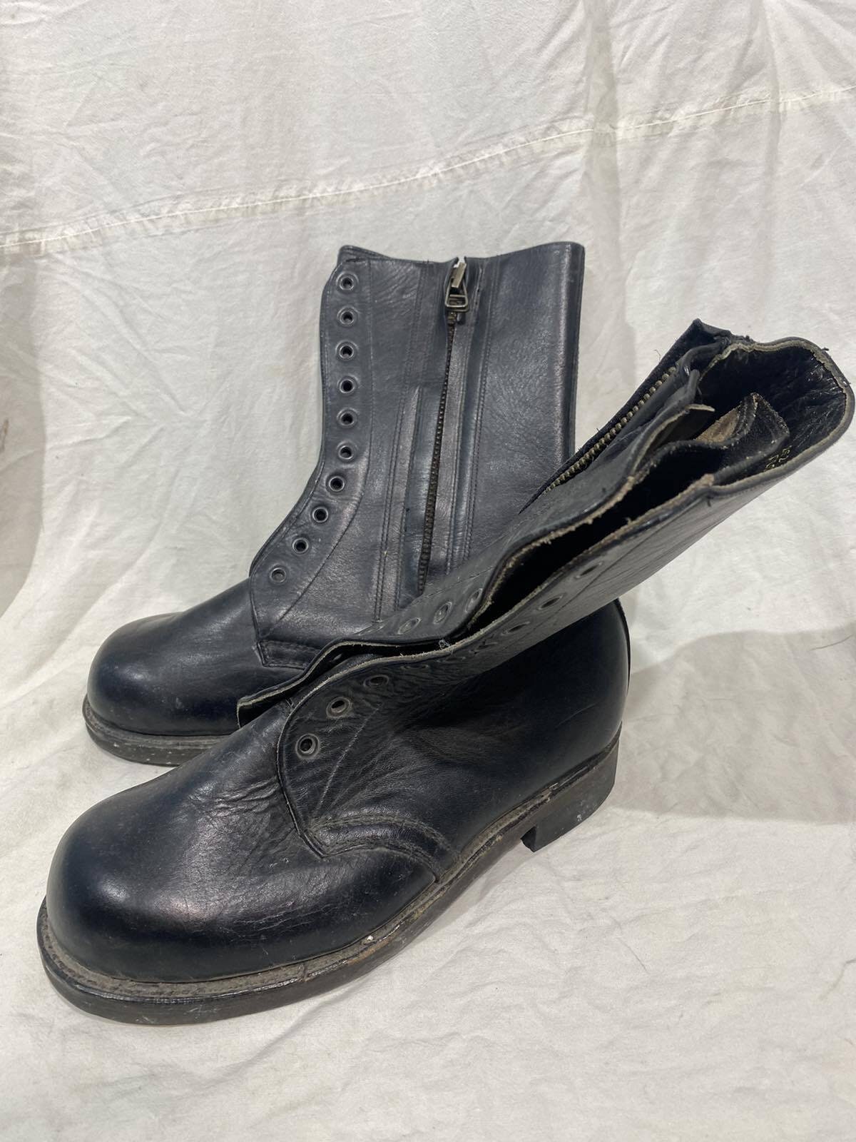 Soviet Russian Combat Boots Air Forces Soldier Boots 41 Military Zipper ...