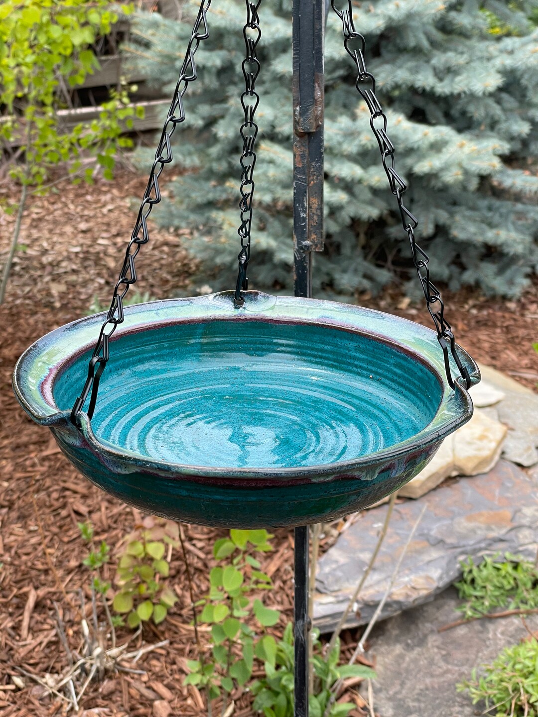 Turquoise Waters Bird Bath - Etsy