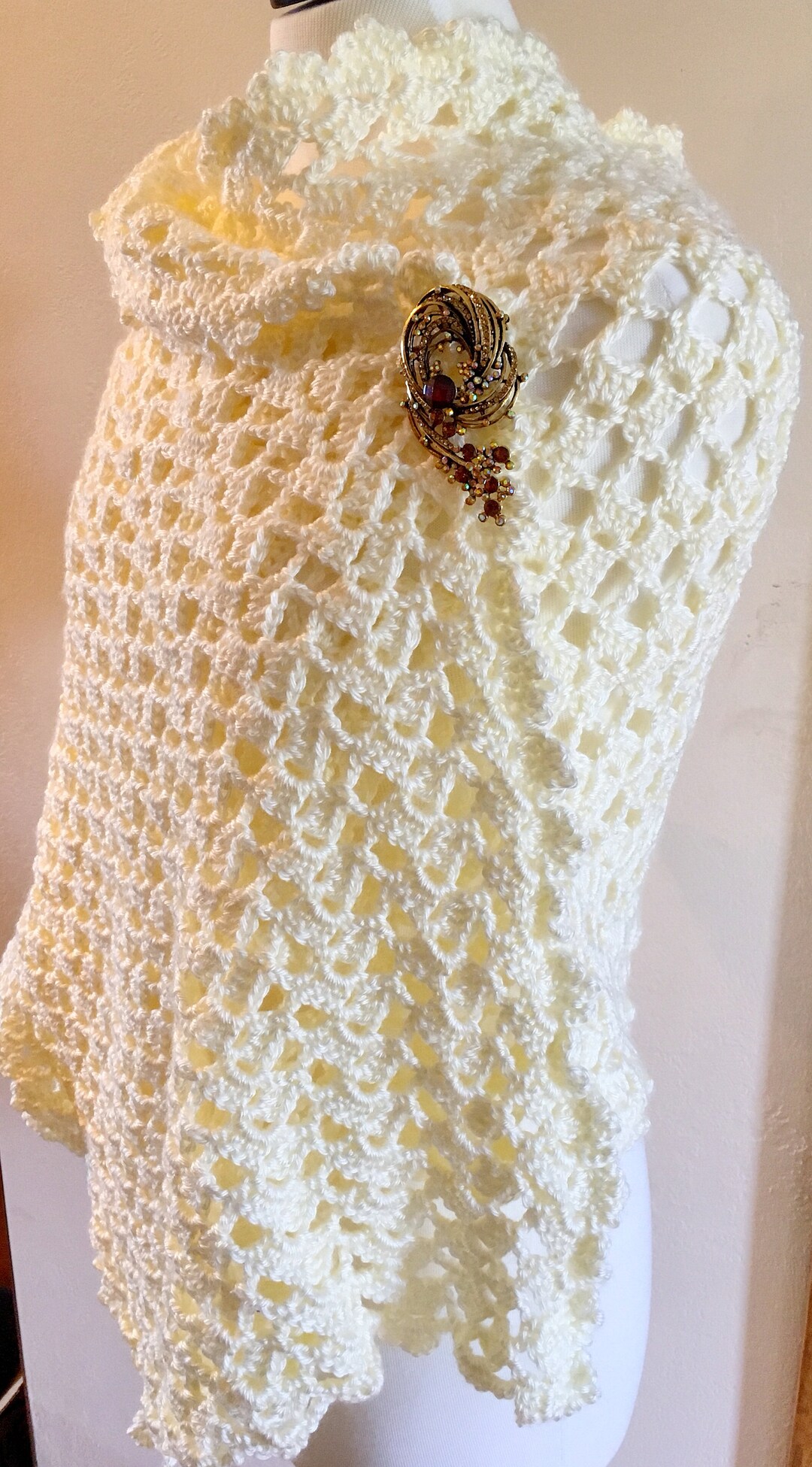 Crochet Pattern, Easy Crochet Shawl Pattern, Beautiful Occasions ...