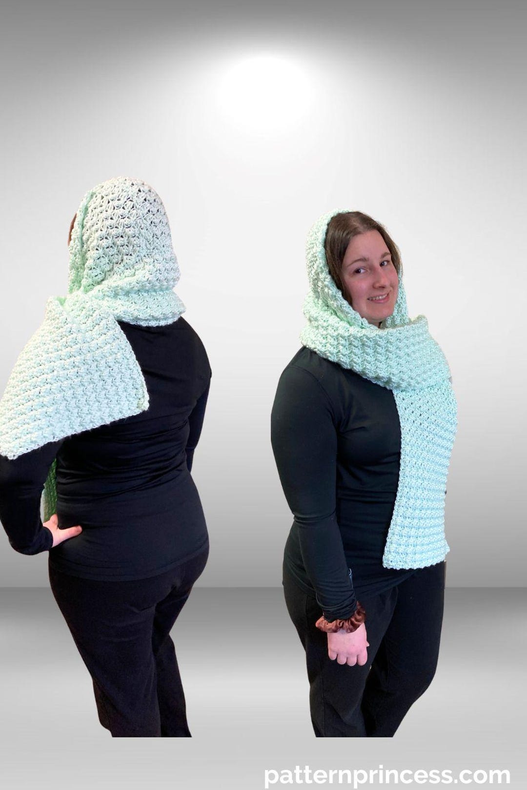 Easy Hooded Scarf Pattern PDF, Crochet Pattern, Veralyn 3-in-1 Crochet ...