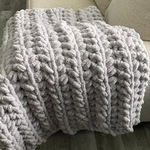 12 Hour Luxurious Crochet Chunky Blanket Pattern, Easy Blanket Pattern ...