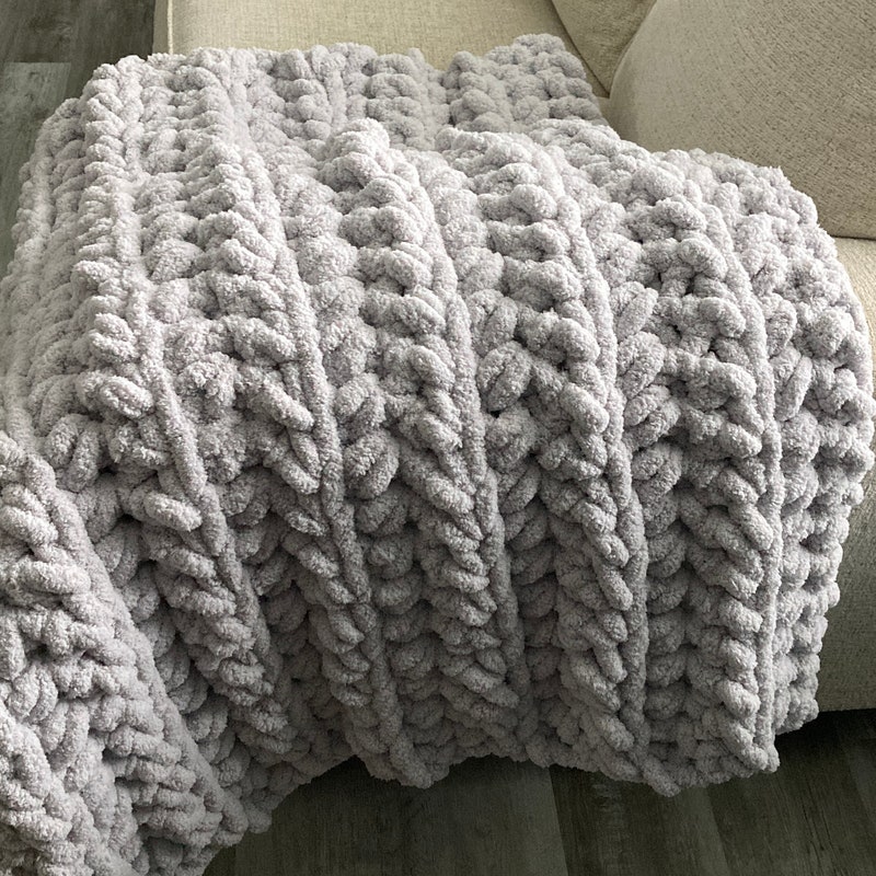 Chunky Crochet Blanket Pattern - Etsy