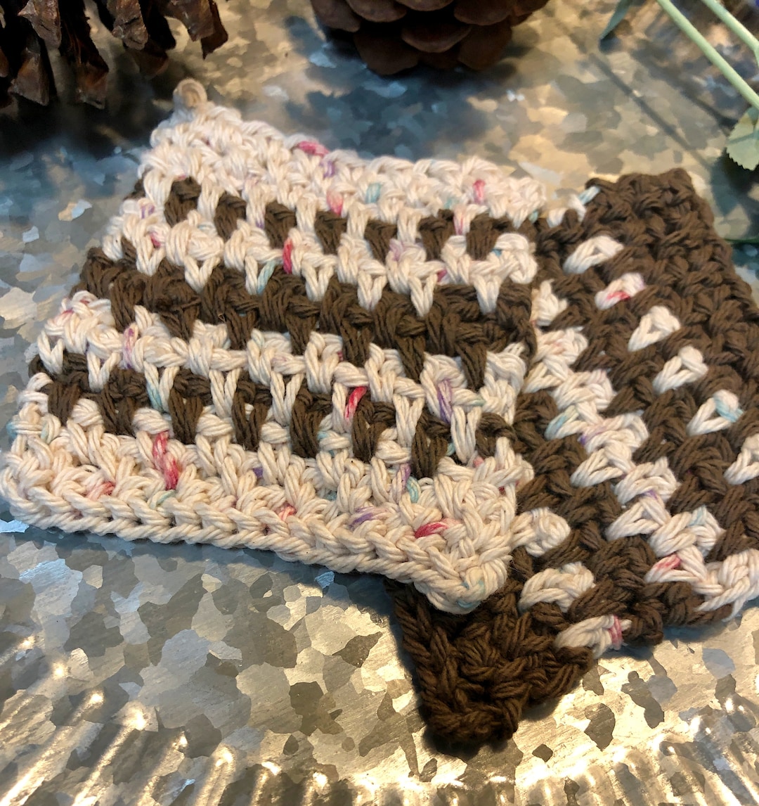 Beginner Linen Stitch Coaster, Easy Crochet Coaster Pattern, Square ...
