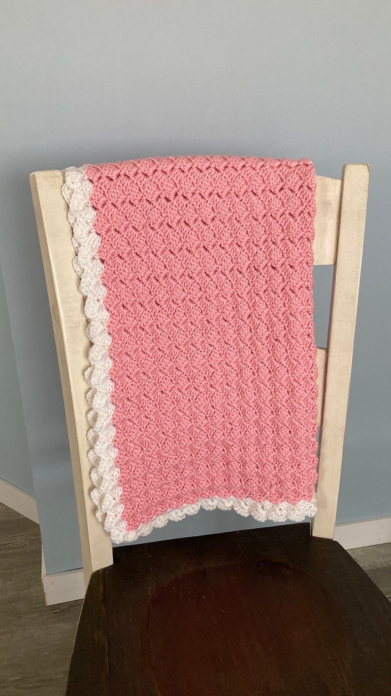 Easy Modern Textured Blanket Crochet Pattern, Sober Granny Baby Blanket ...