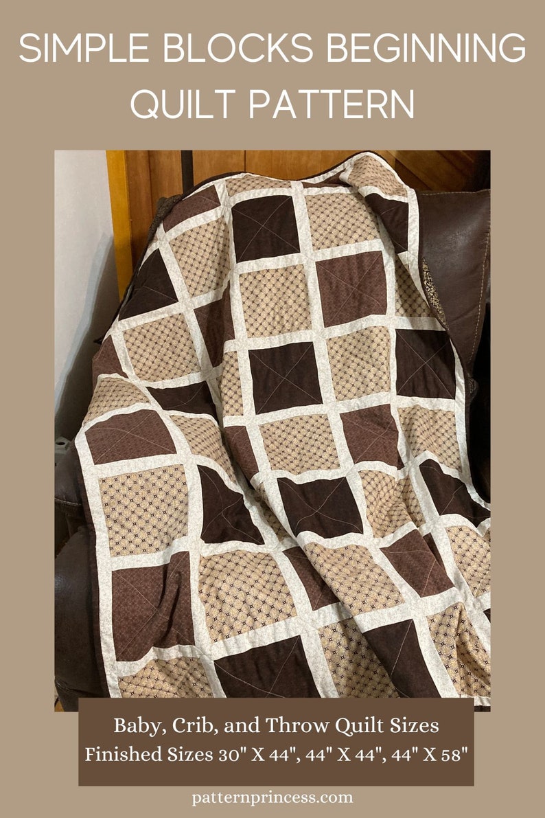 Farmhouse Quilt Pattern Easy Quilt Pattern for Beginners - Etsy