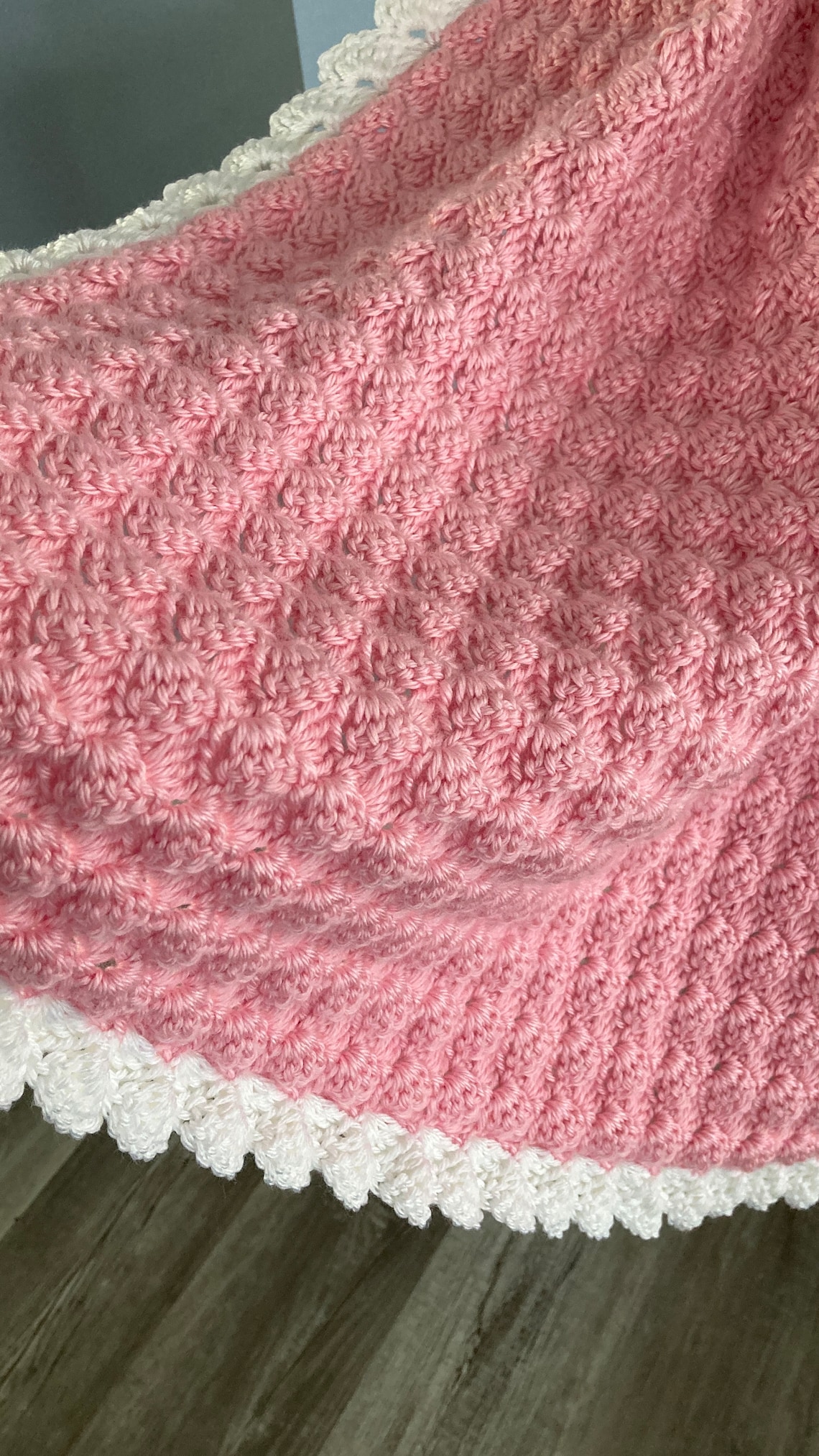 Easy Modern Textured Blanket Crochet Pattern, Sober Granny Baby Blanket ...