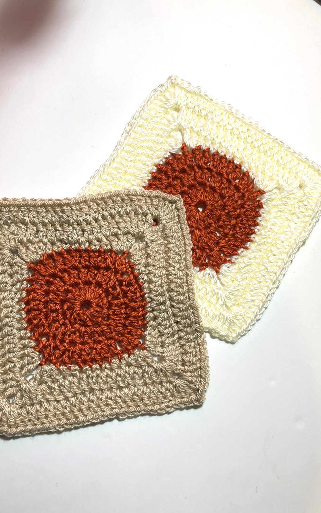 CROCHET PATTERN, Circle to Square Granny Square Pattern, Circle Granny ...