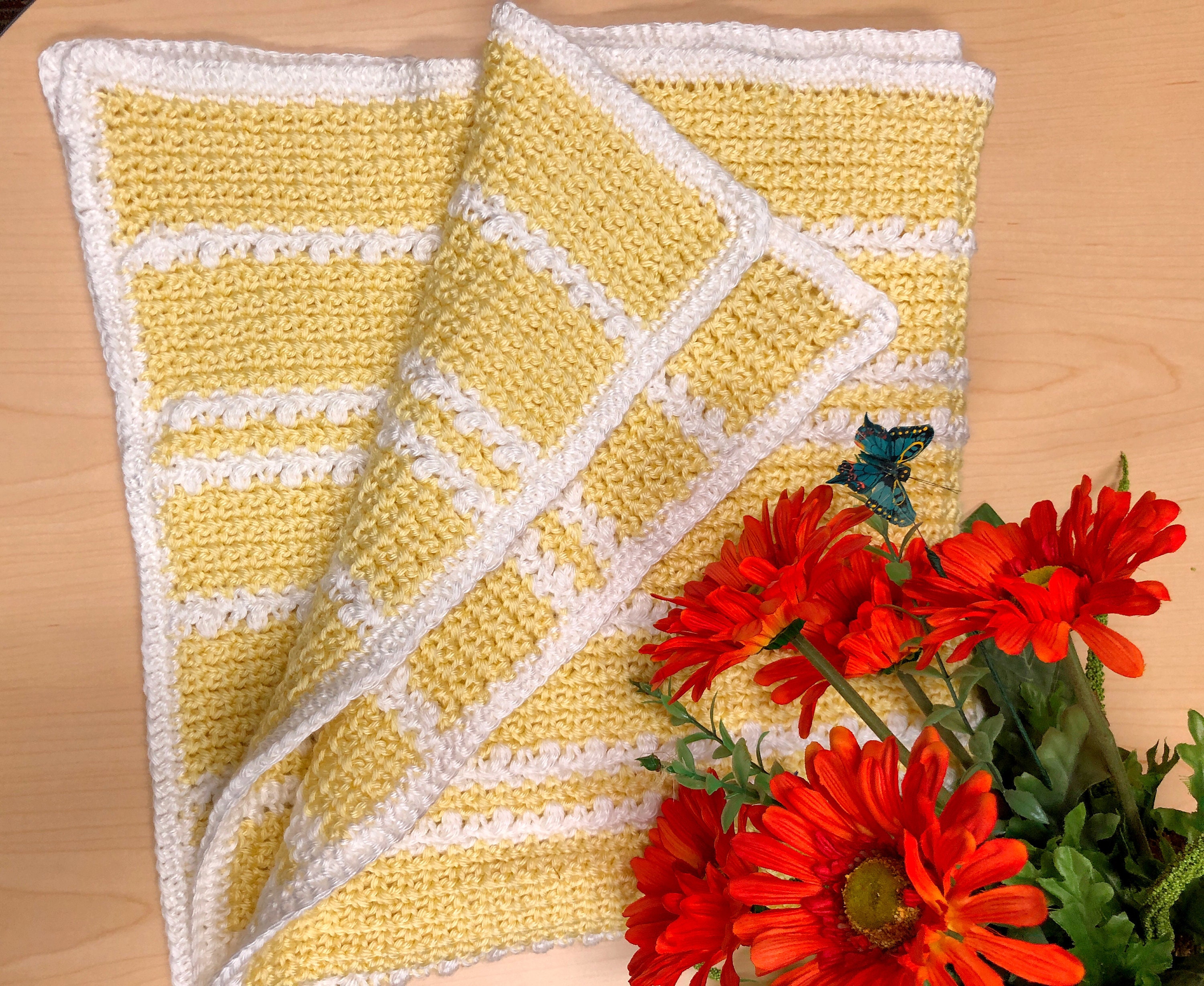 Pretty Crochet Mesh and Berry Baby Blanket Crochet Textured - Etsy