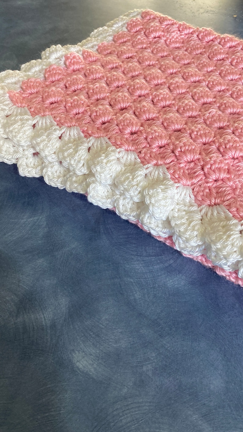 Easy Modern Textured Blanket Crochet Pattern, Sober Granny Baby Blanket ...
