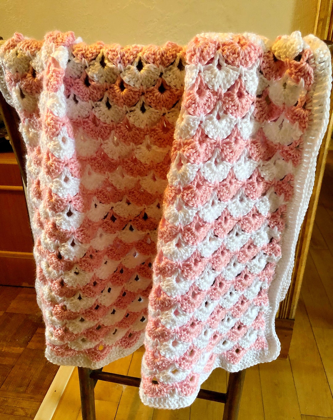 Lacy Shell Crochet Baby Blanket Pattern (PDF Pattern) - Etsy