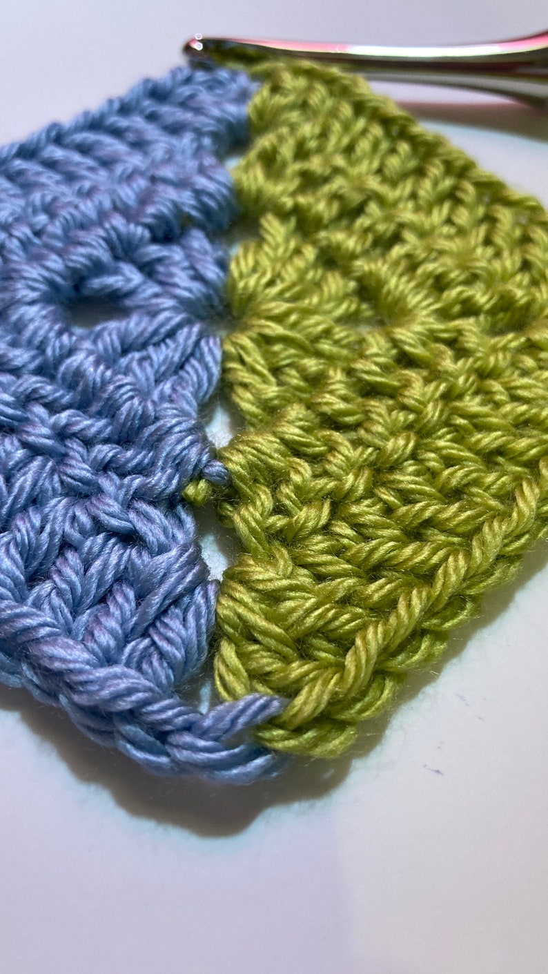 Two-tone Granny Half Square Triangle Solid Granny Square - Etsy