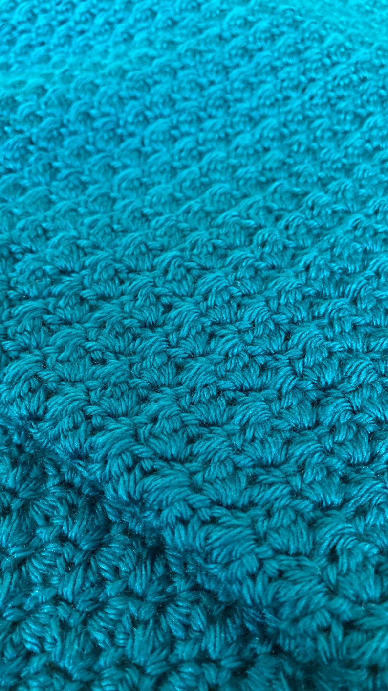 Simple Crochet Afghan Pattern Textured Crochet Blanket - Etsy