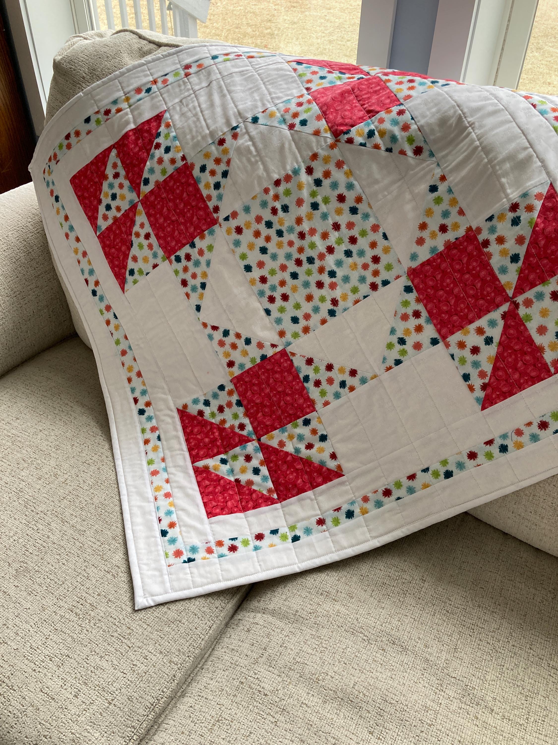 Sweet Confetti Baby Quilt Pattern PDF, Easy Beginner Baby Quilt - Etsy