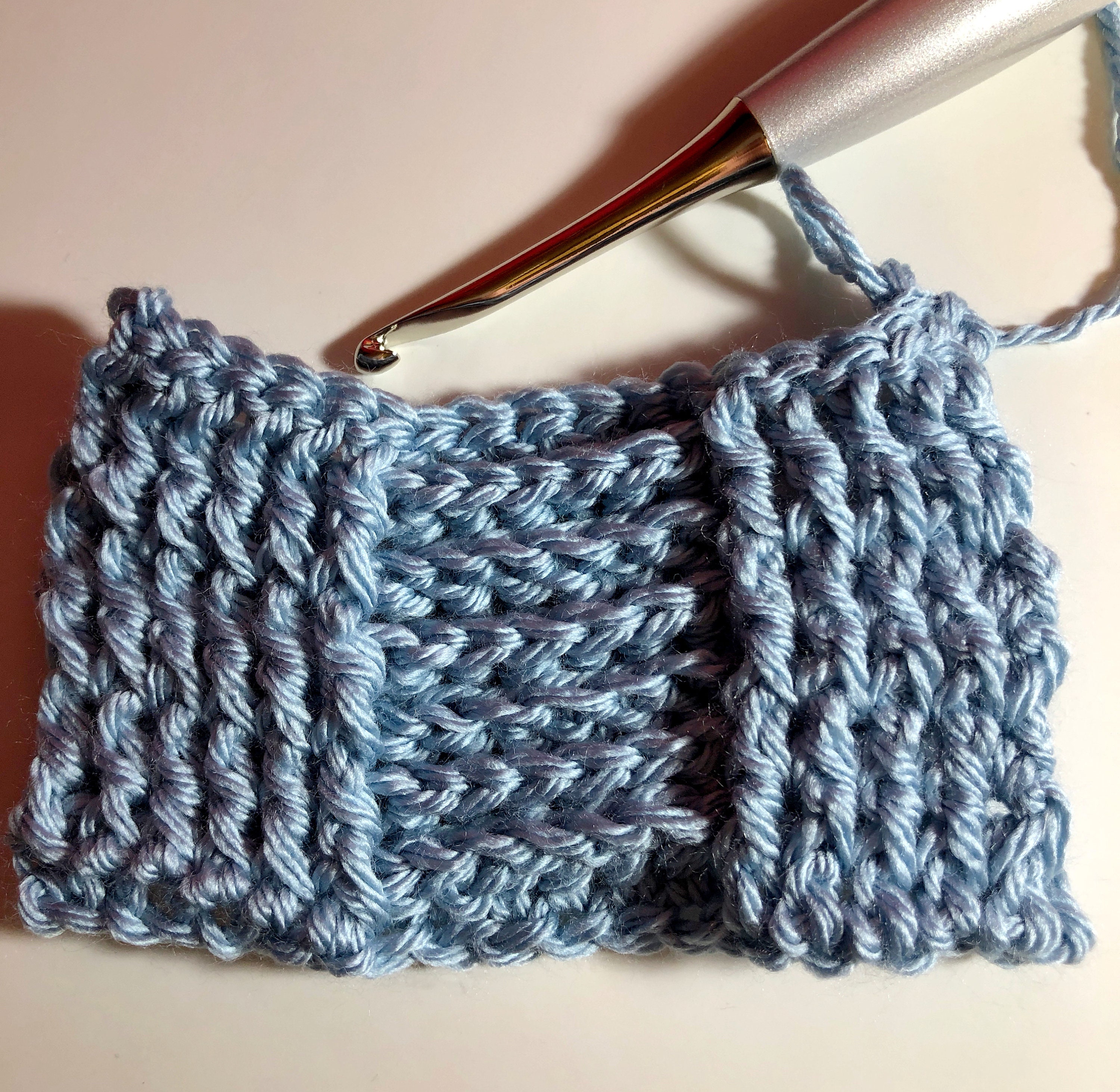 How to Work a Front Post or Back Post Double Crochet Stitch, Crochet ...