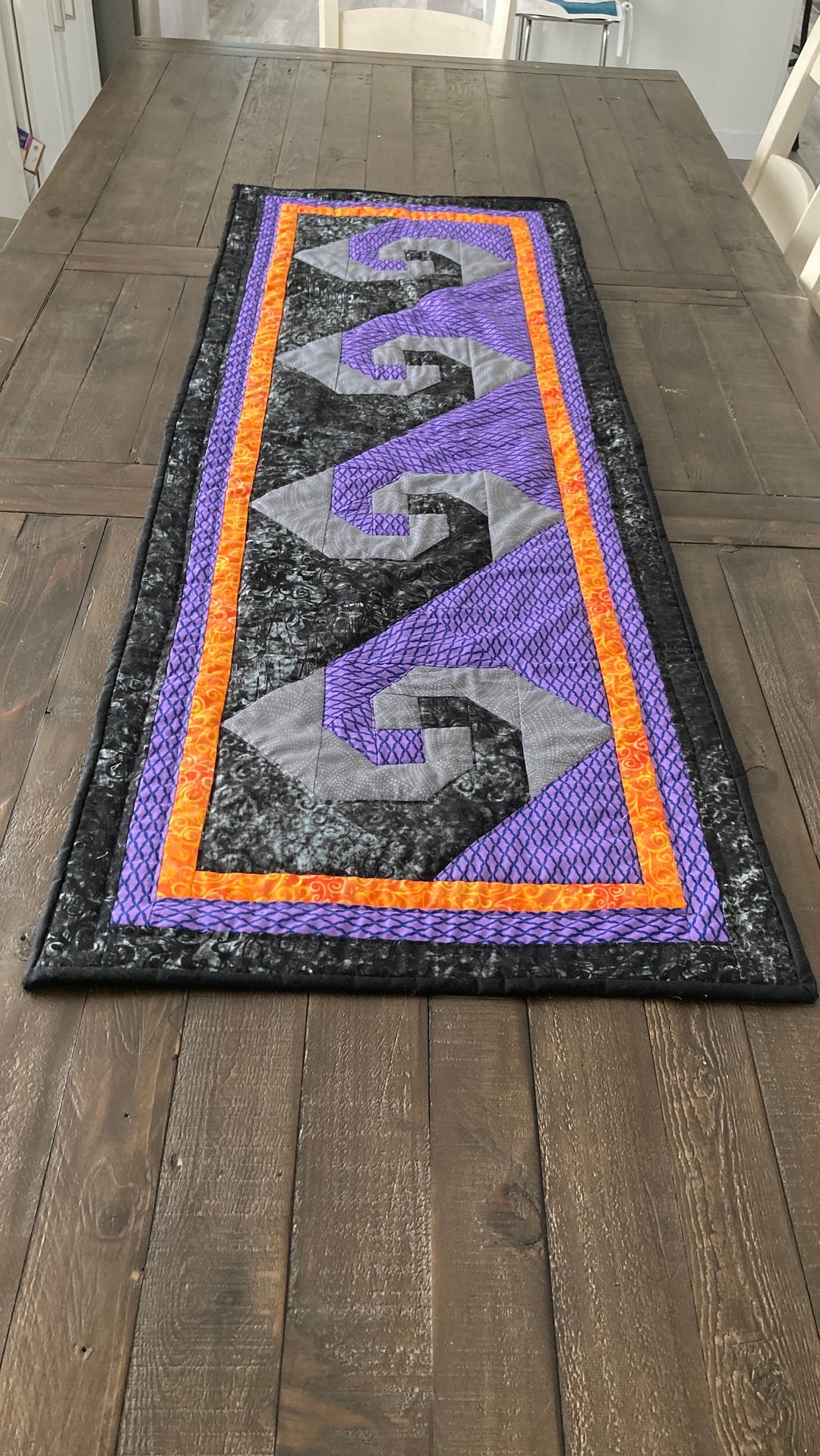 Halloween Table Decor, Witch Hat Halloween Table Runner Quilt Pattern ...