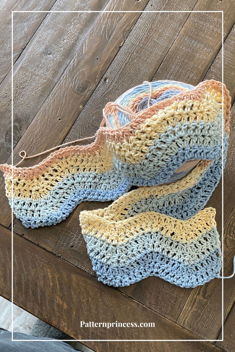 Easy Wavy Crochet Pattern Quick, Zig Zag Crochet Stitch Tutorial ...