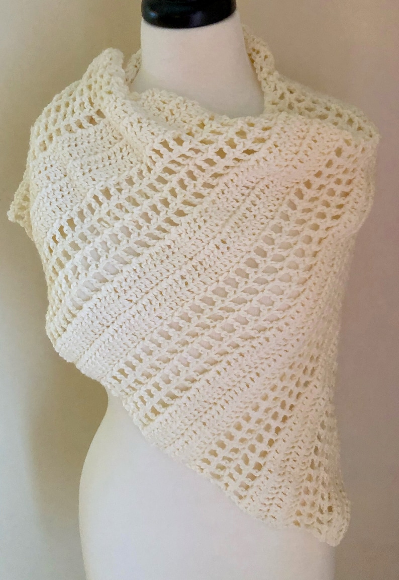 8-hour Cabana Crochet Shawl Pattern Easy Crochet Lacy Shawl - Etsy