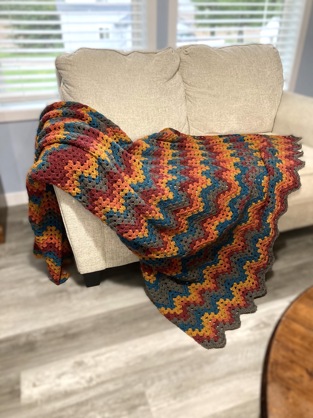 Crochet Pattern, Easy Granny Ripple Blanket Pattern, Beginner Crochet ...