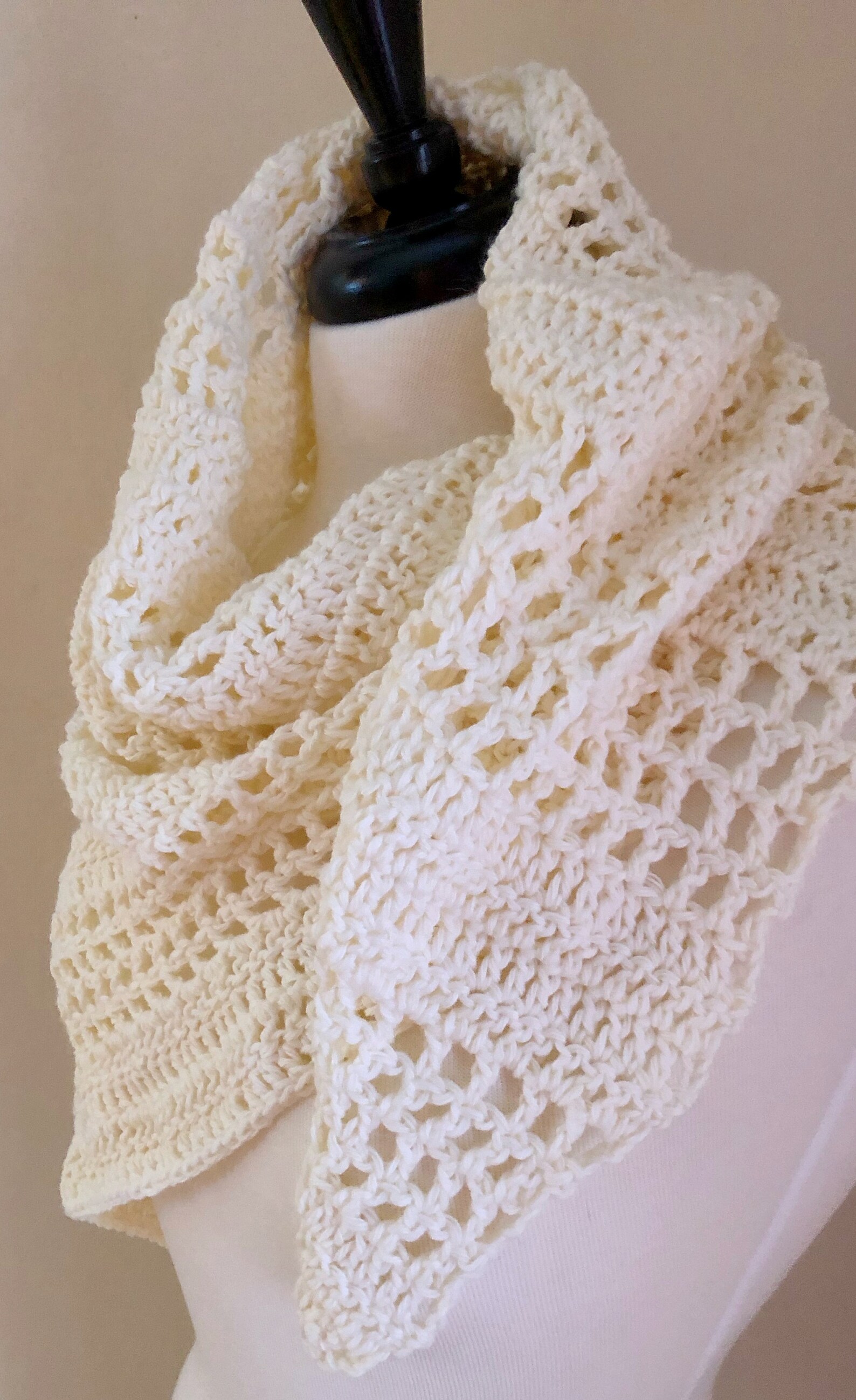 8-hour Cabana Crochet Shawl Pattern, Easy Crochet Lacy Shawl, Beginner ...