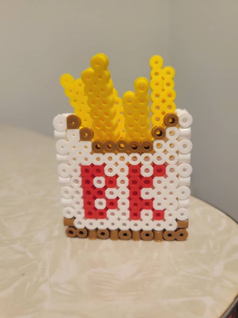 Pin & MULTI OPTIONS 3D Fast Food Chain Themed Perler Pin of French ...