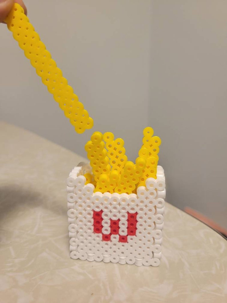 Pin & MULTI OPTIONS 3D Fast Food Chain Themed Perler Pin of French ...