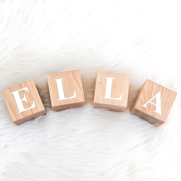 Wood Letter Blocks - Etsy