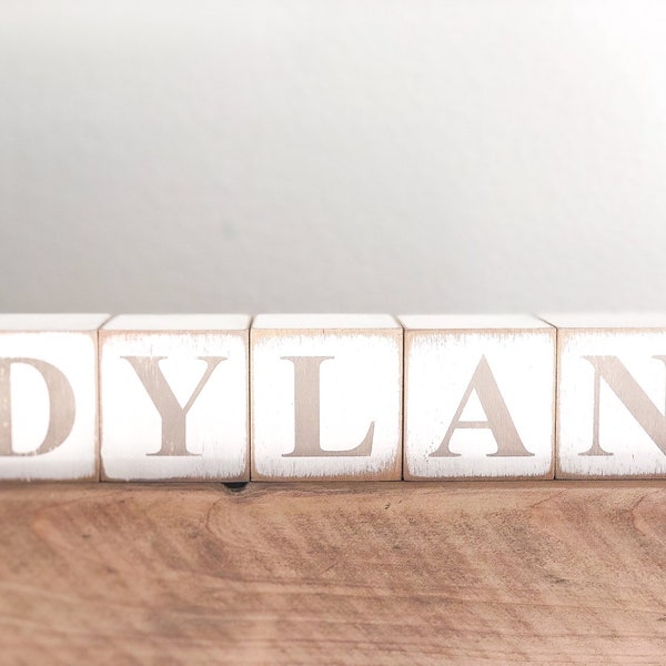 Baby Name Blocks - Etsy