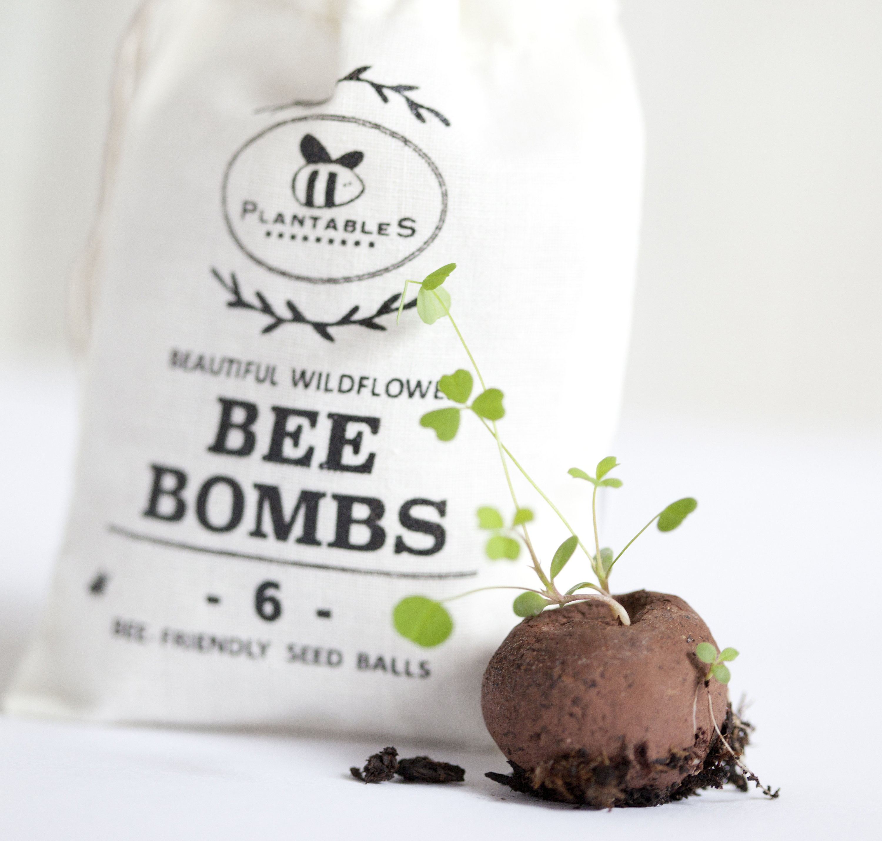 Handmade Pollinator Wildflower Seed Balls Seed Bomb Bee Friendly Home ...