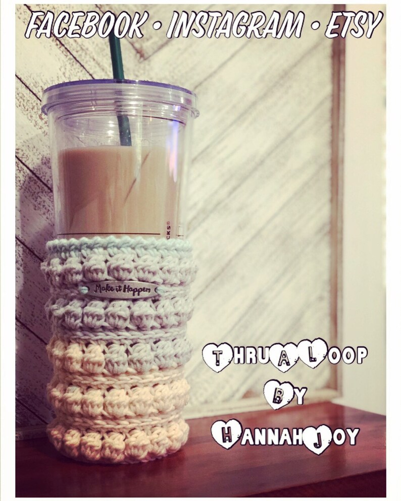 Crochet PatternKnot The Bobble Cup Cozy2 sizes | Etsy